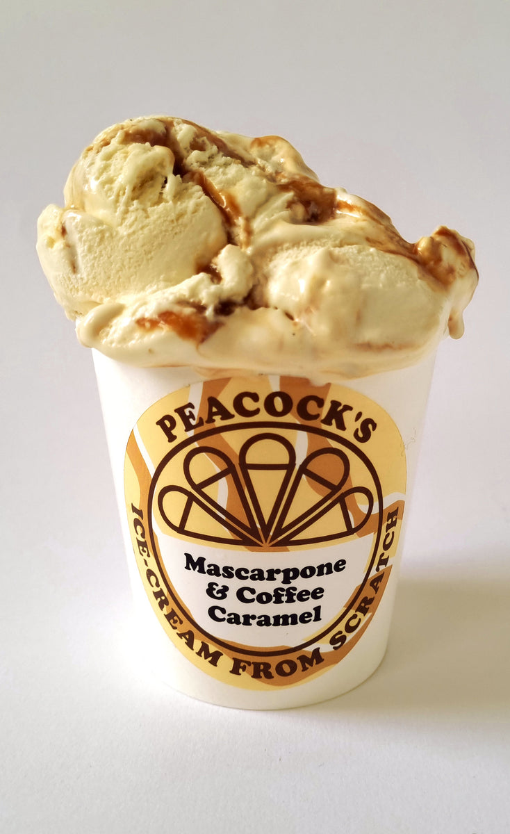 MASCARPONE & COFFEE CARAMEL – Peacock's Ice Cream